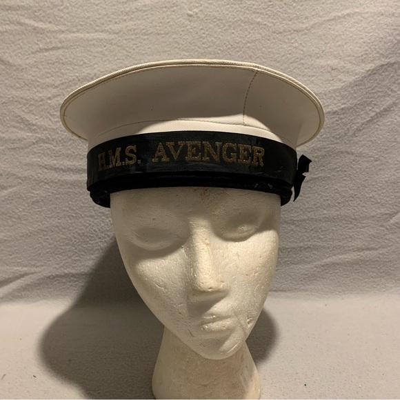 Unbranded | Accessories | Vintage Hms Avenger Sailors Cap Military Navy ...